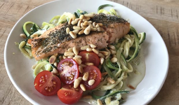 COURGETTI MET ZALM EN CHERRY TOMAATJES - Gymjunkies l Fitness, Food ...